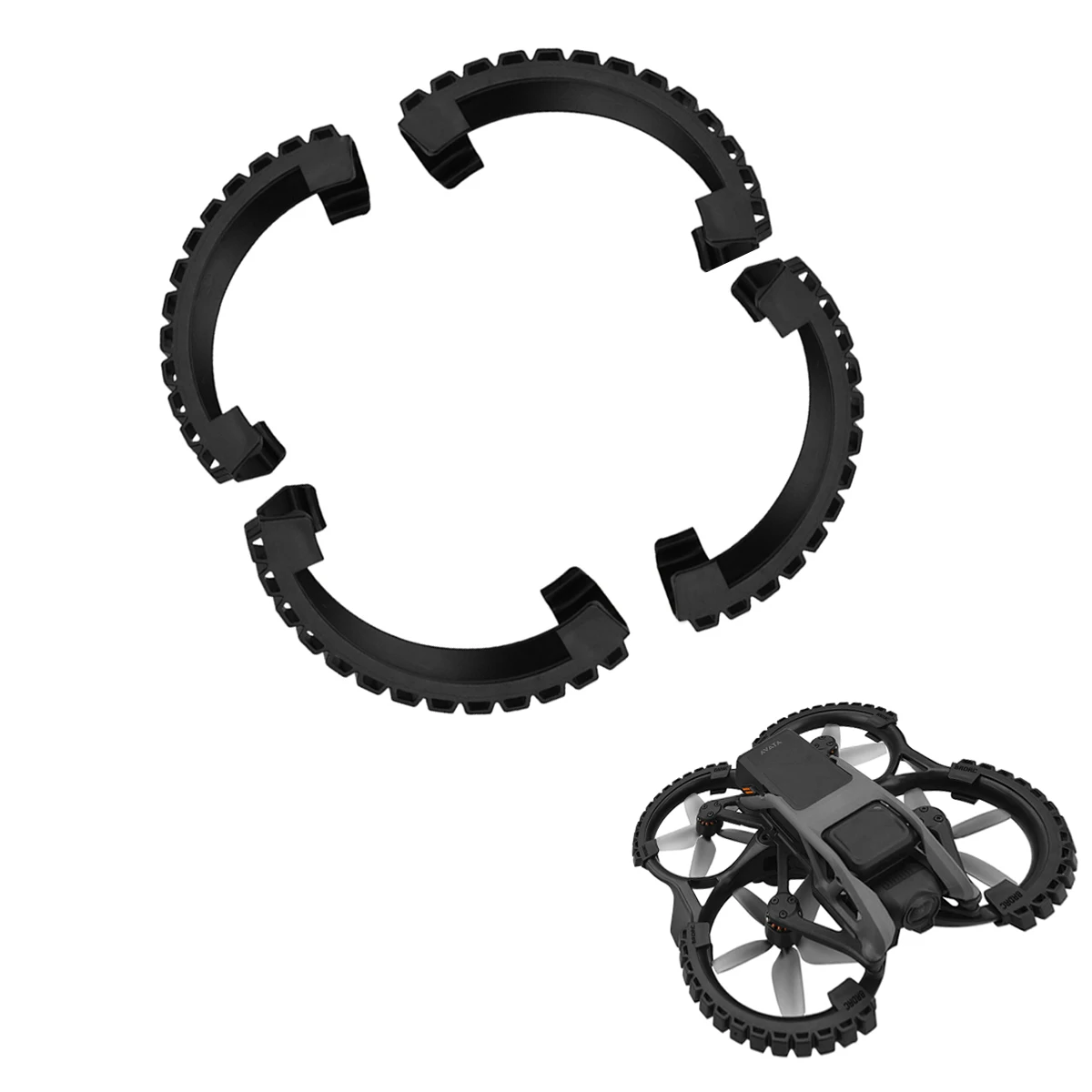 for DJI AVATA Propellers Guard Drone Protector Anti-Collision Anti-drop ...