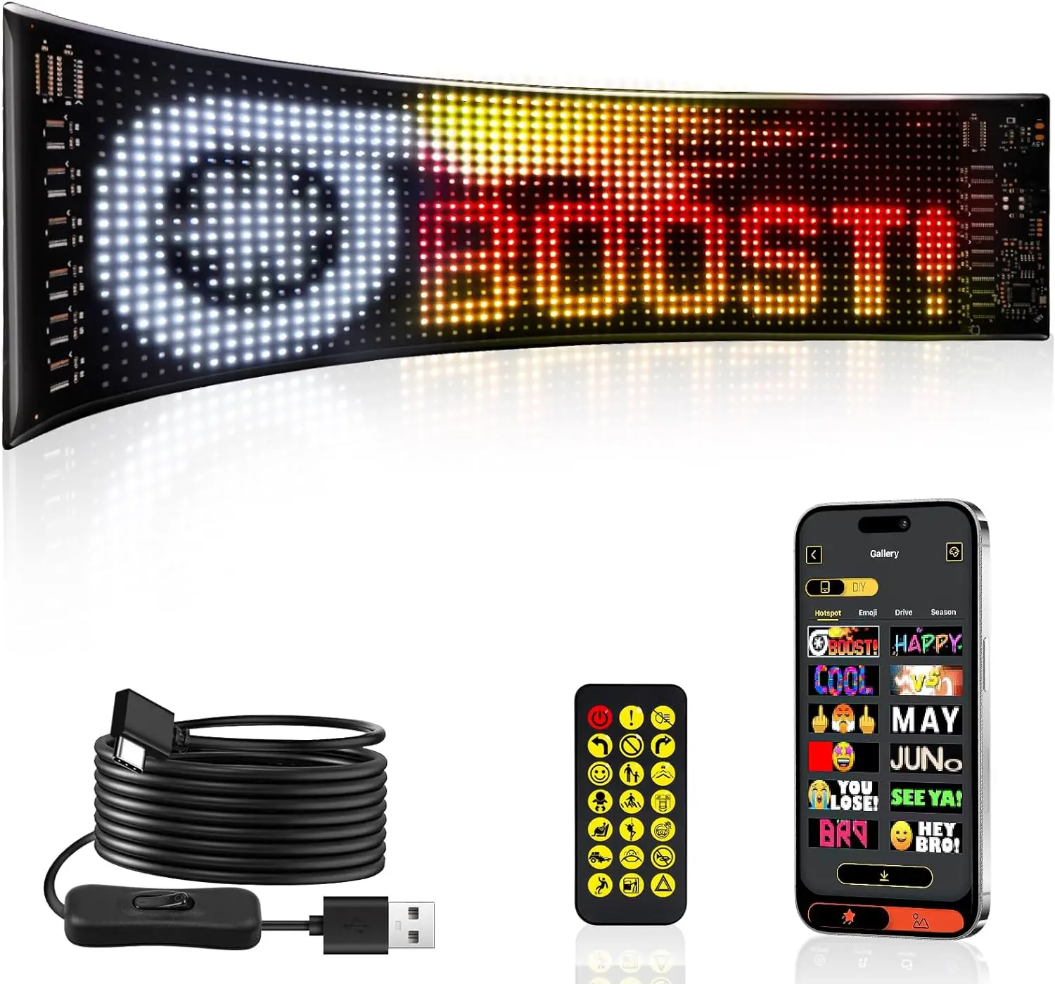 LED-Matrix-Pixel-Panel-Scrolling-Bright-Advertising-LED-Signs-Flexible ...