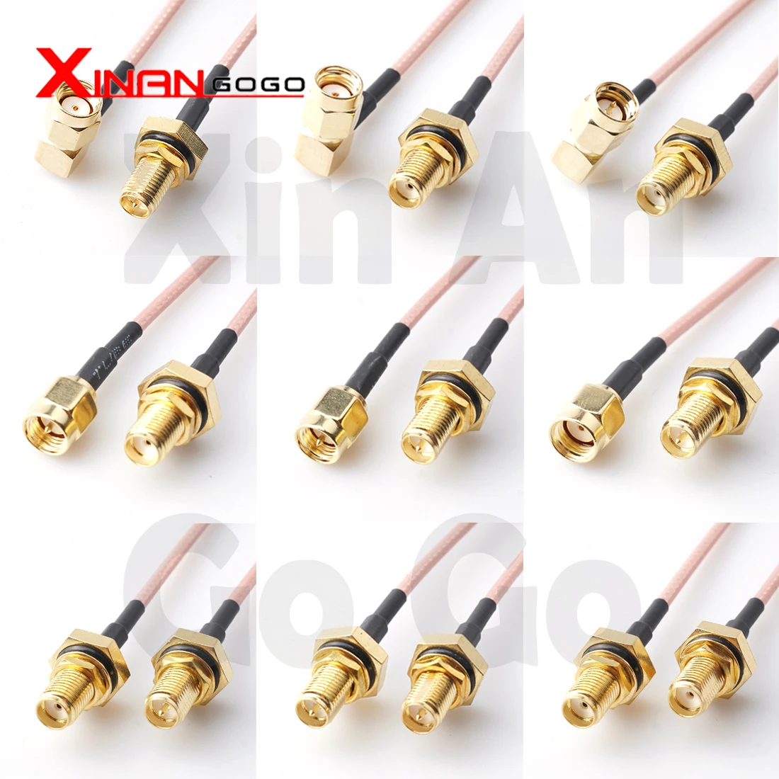 1PCS-SMA-Male-to-SMA-Bulkhead-Female-with-O-ring-Antenna-Feeder-Cable ...