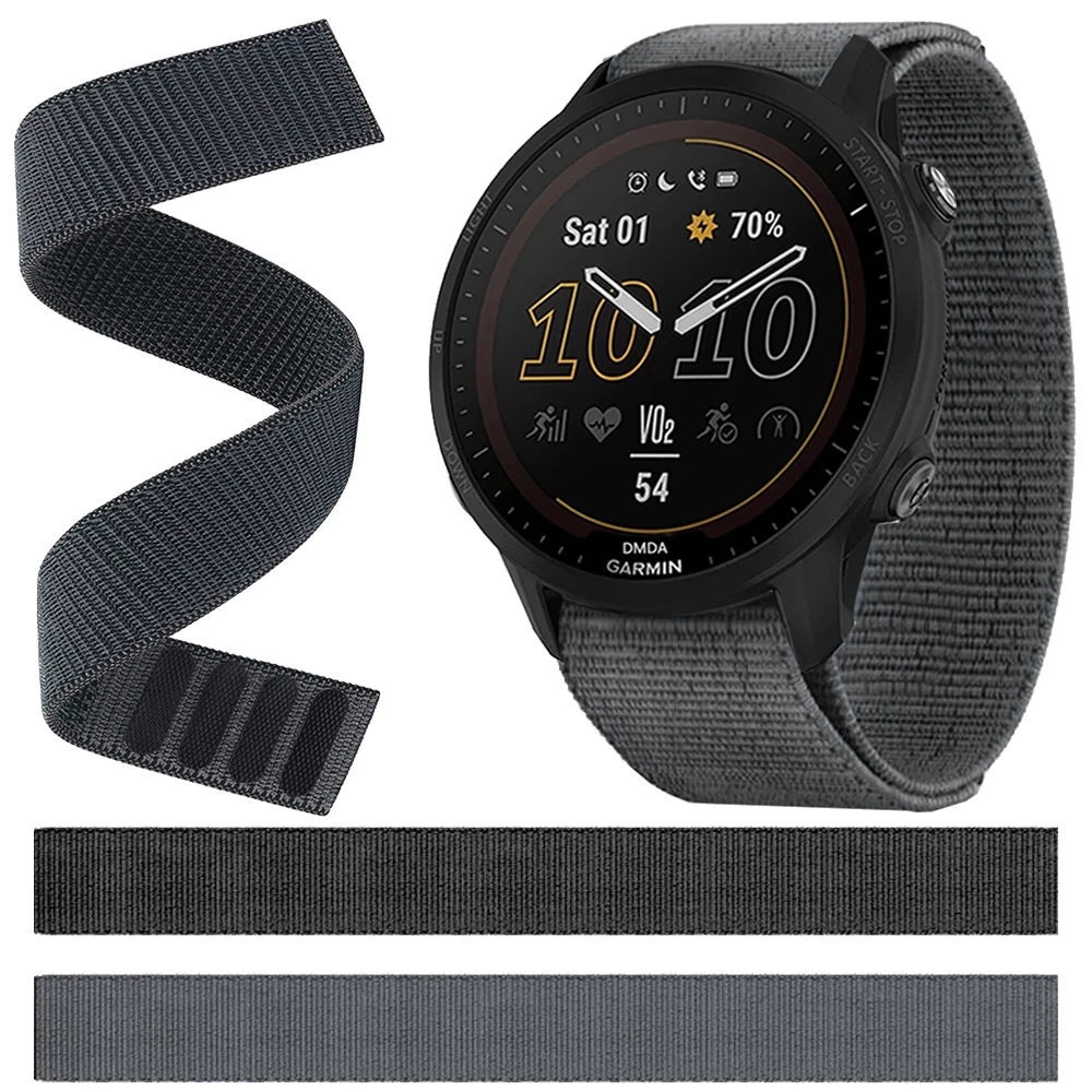 26mm-22mm-Hook-and-Loop-Nylon-Strap-For-Garmin-TACTIX-DELTA-Forerunner ...
