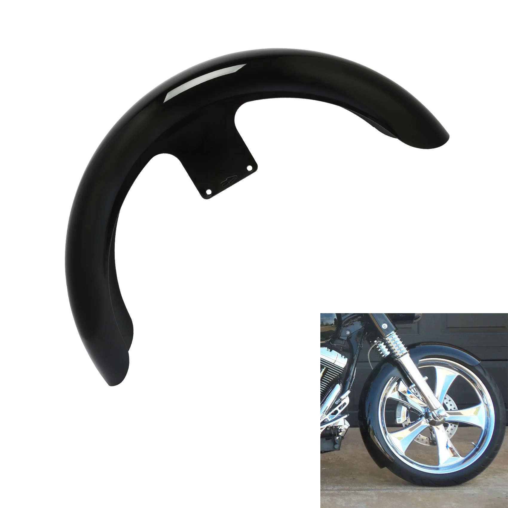 Motorcycle 21" Wrap Front Fender For Harley Touring Electra Glide Road ...