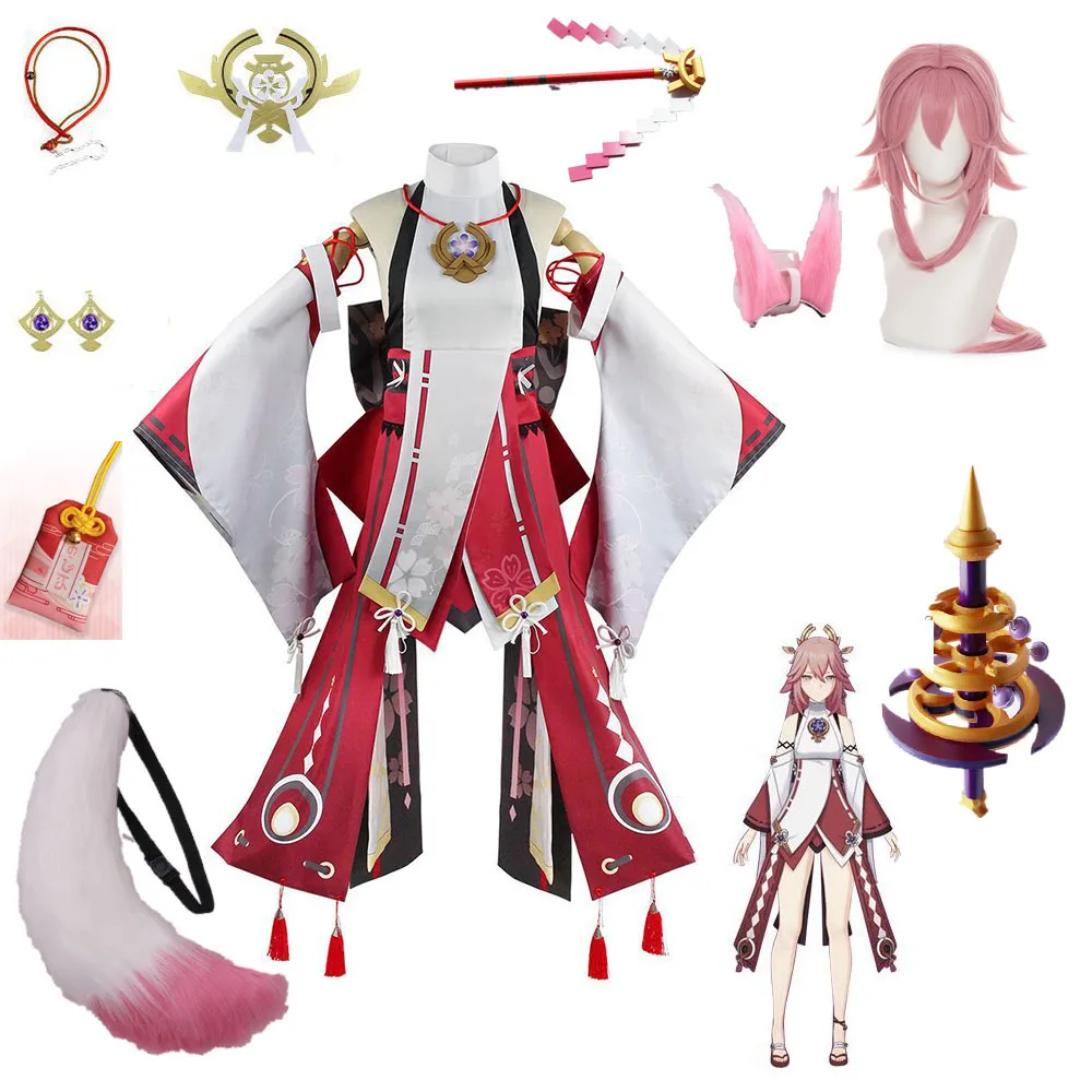 XS-3XL-Genshin-Impact-Yae-ata-ko-Cosplay-Costume-Guuji-Yae-Dam-fur-s ...