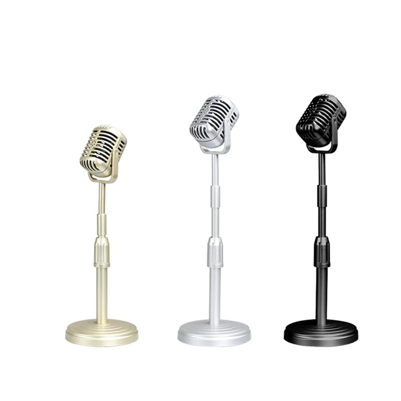 Classic-Retro-Dynamic-Vocal-Microphone-Vintage-Mic-Universal-Stand-For ...