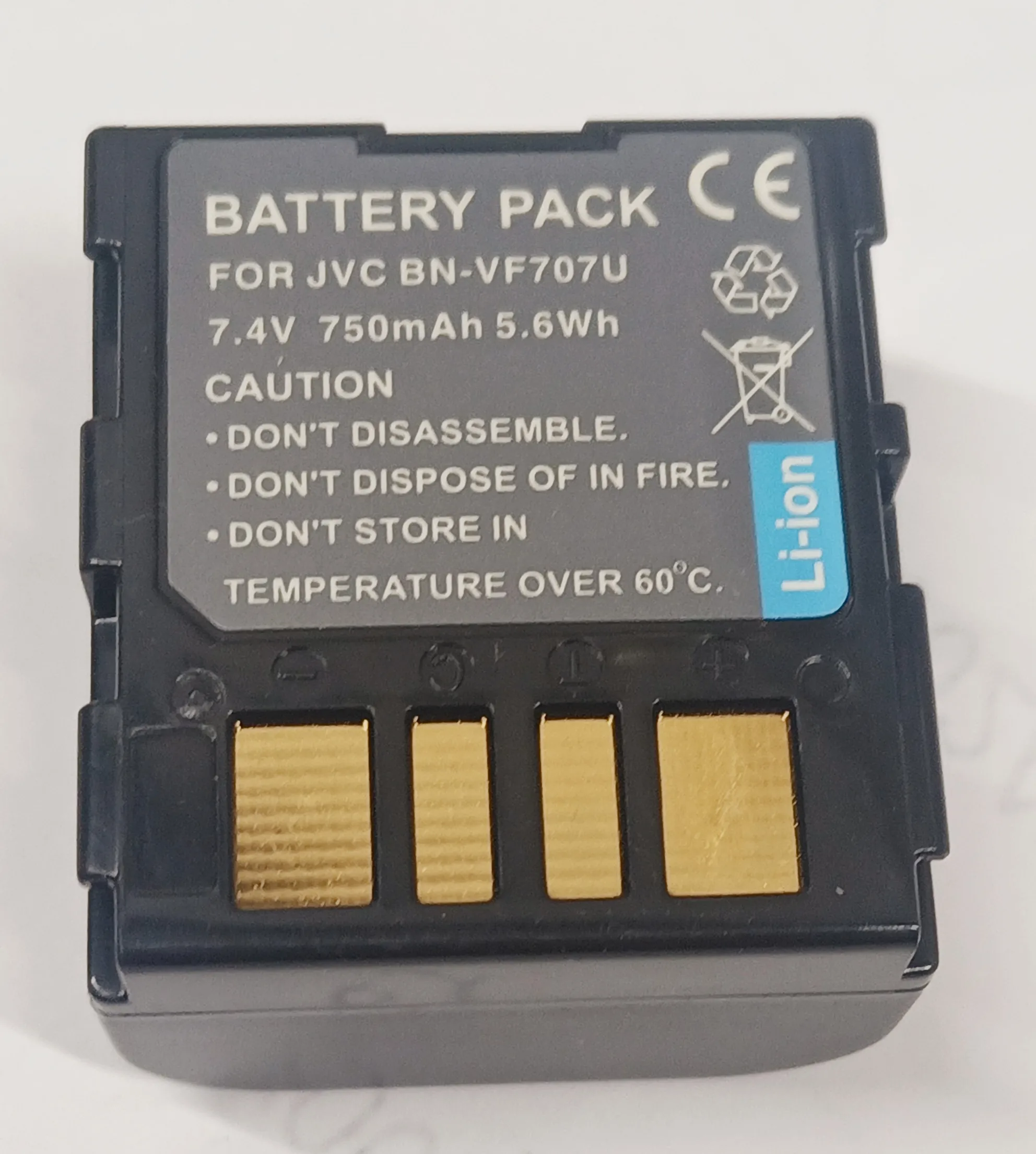 JVC 교체용 카메라 배터리, BN VF707U BN VF707 BNVF707 GZ D240 GR X5 GZ MG20 GZ MG20EK GR D240, 750mah, 100 ...