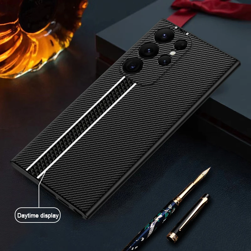 Carbon-Fiber-Pattern-Case-For-Samsung-Galaxy-S23-Ultra-Plus-S22-S24 ...