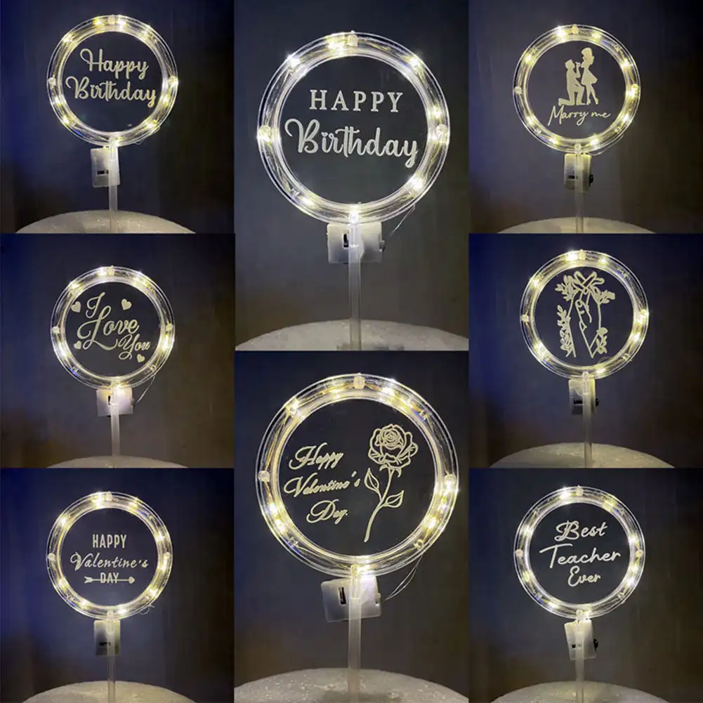 LED-Cake-Topper-Night-Light-Happy-Birthday-Acrylic-Cake-Decorating ...