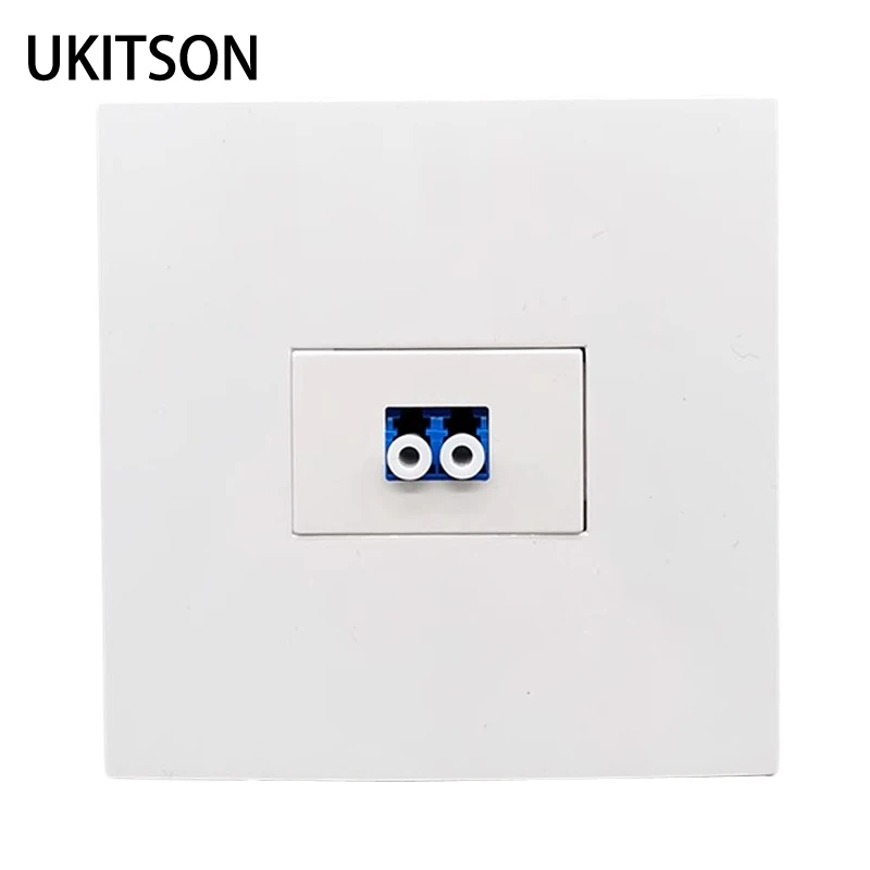 1-Port-Duplex-LC-Fiber-Optic-Faceplate-Wall-Panel-Plate-In-White-Color ...