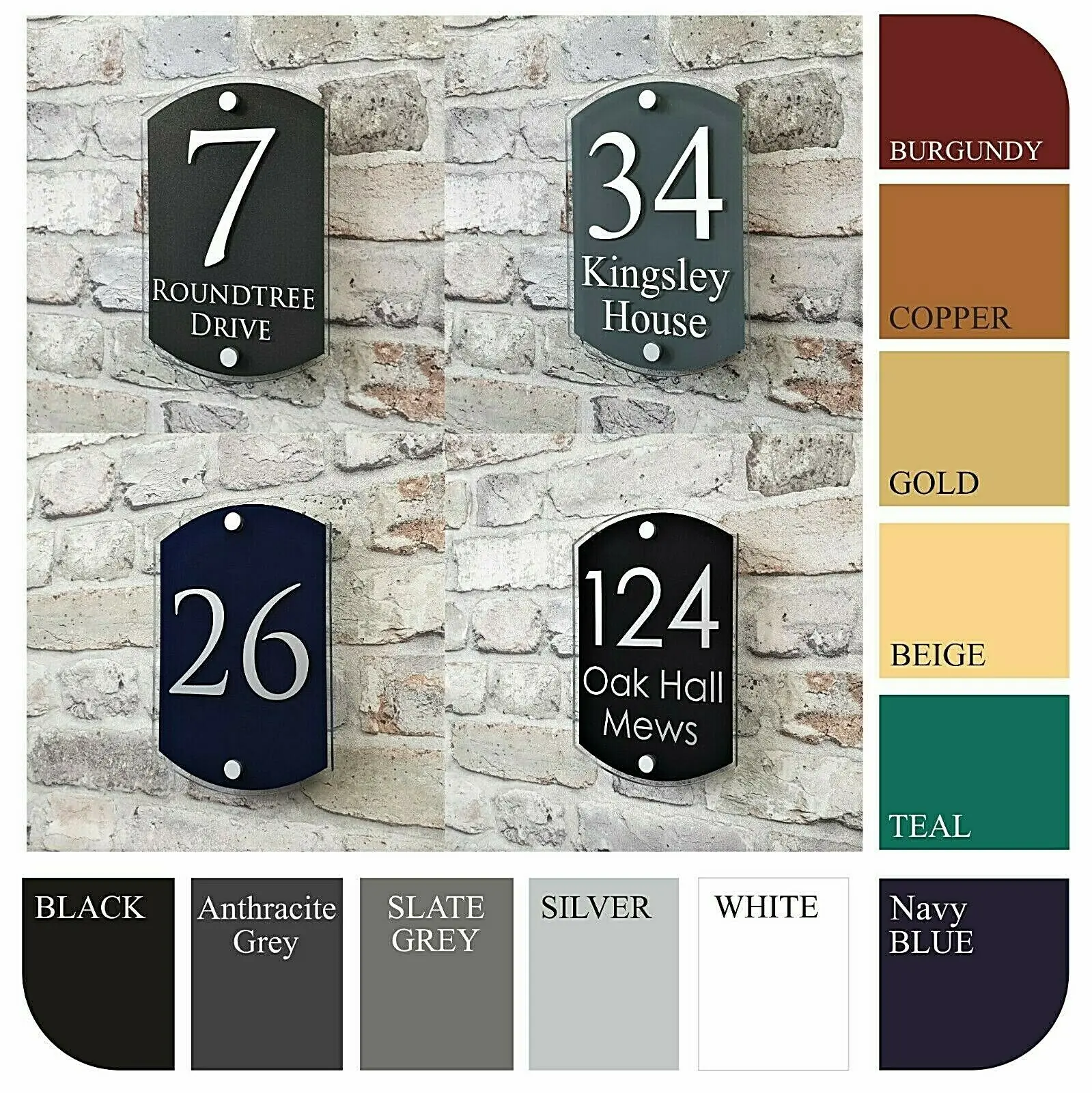 Diy House Number Modern House Address Sign House Number Door Number ...