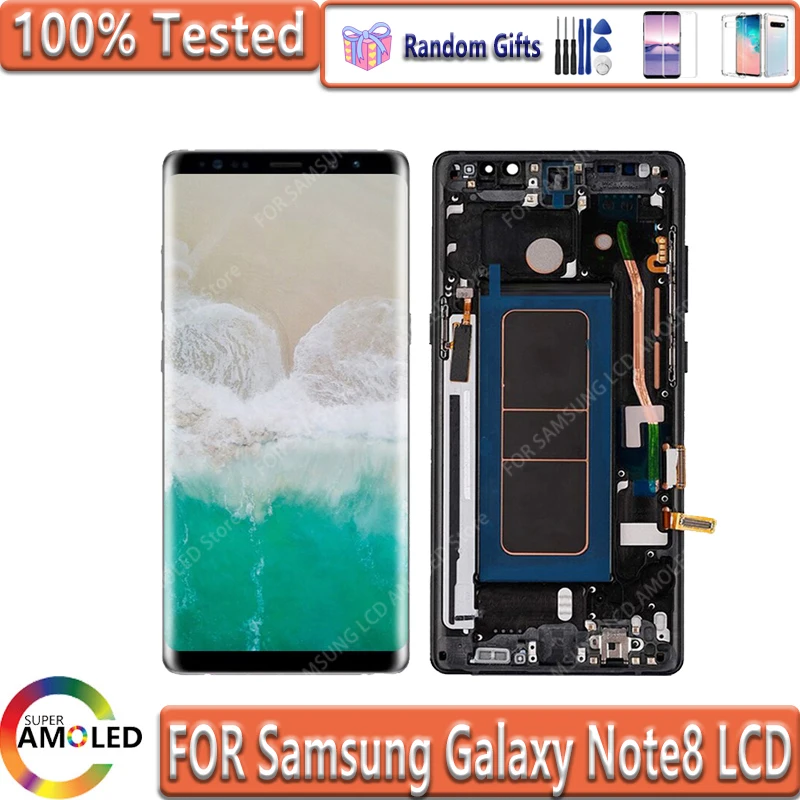 Original-Note8-AMOLED-Display-With-Frame-For-Samsung-Galaxy-NOTE-8-N950 ...