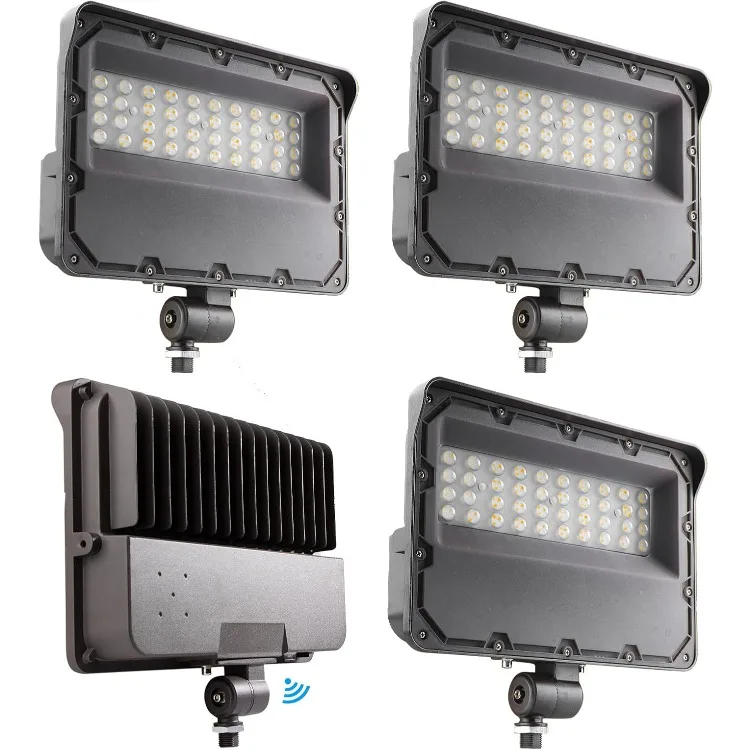 4Pack 150W LED Flood Lights Outdoor with Knuckle, 100-277V【Driver ...