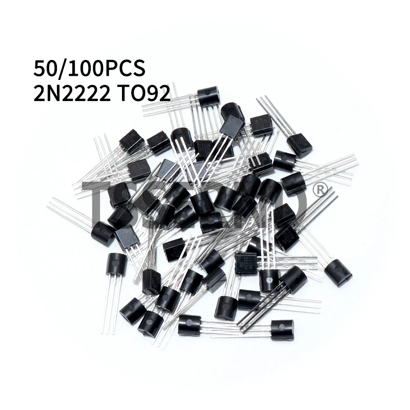 50/100PCS Transistors Electronic kit 2N2222 TO92 NPN 30v 800MA ...
