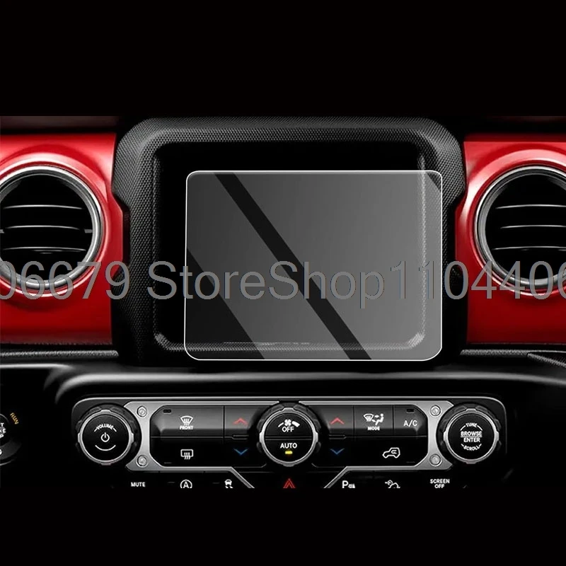 Tempered Glass Screen Protector For JEEP Wrangler JL Gladiator JT 2018 ...