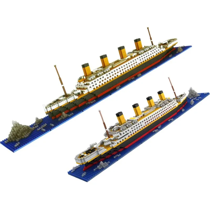 Compatible-with-Lego-Mini-Blocks-Titanic-Model-Building-Set-1860-Piece ...