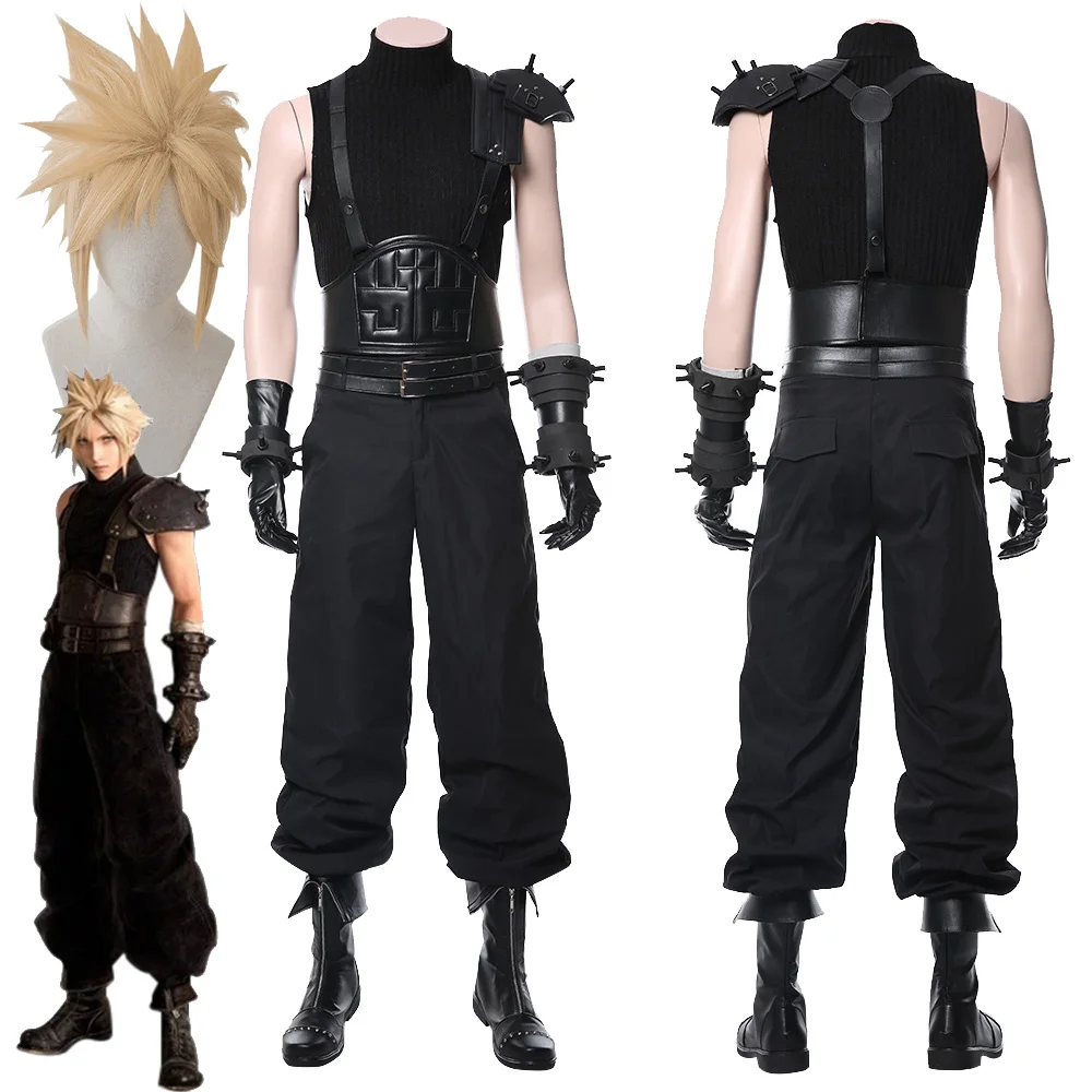 Fantasia-Nuvem-Strife-Cosplay-Traje-Terno-Completo-Roupas-Uniforme-para ...