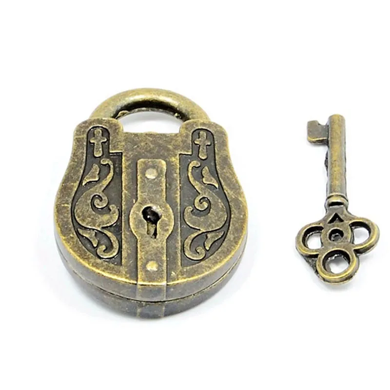 Lock-and-Key-Vintage-Metal-Brain-Teaser-Brinquedos-para-adultos-e-crian ...