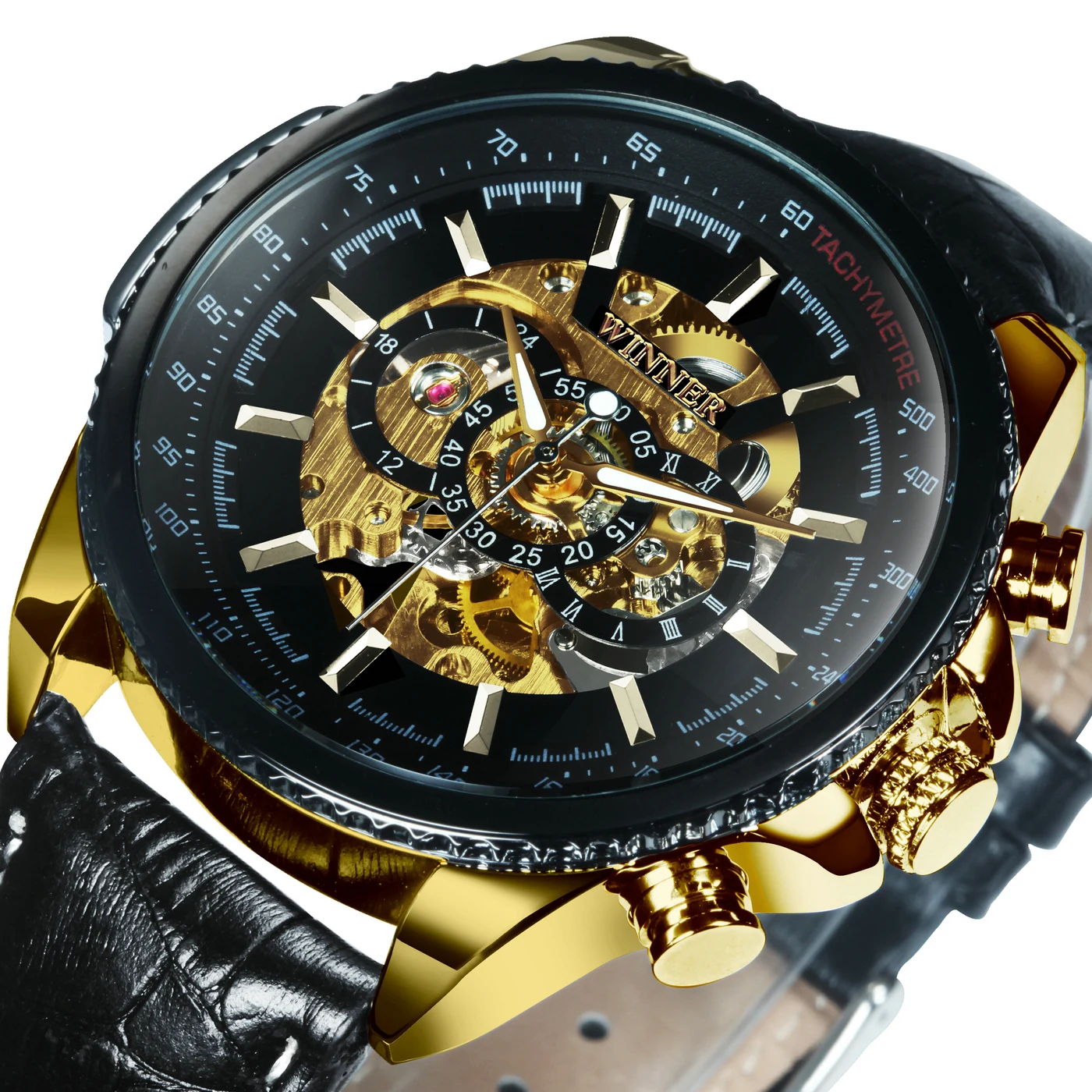 WINNER-Military-Skeleton-Mens-Watch-Luxury-Brand-Sports-Automatic ...