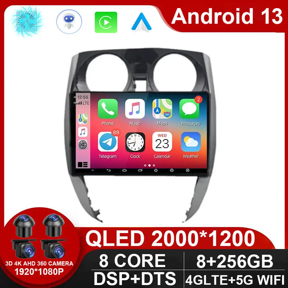 For-Nissan-Note-2-E12-2012-2021-Android-10-Car-Radio-2-Din-Stereo ...