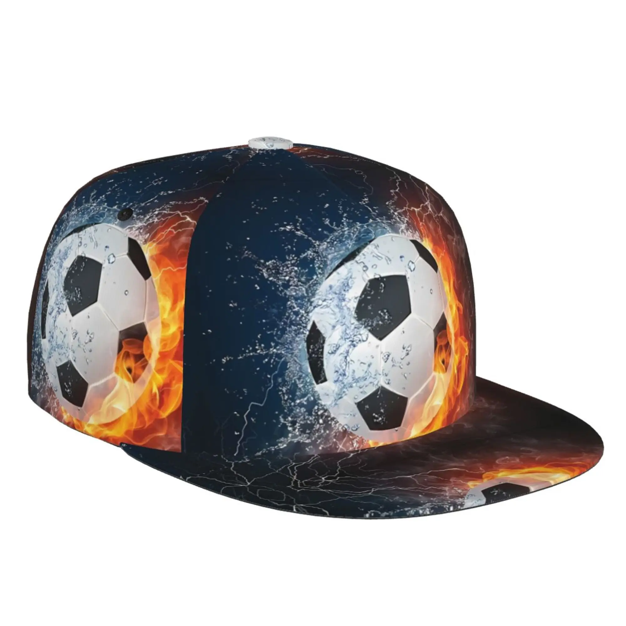 Sports-Soccer-Football-Snapback-Hat-Hip-Hop-Flat-Bill-Visor-Cap-Unisex ...