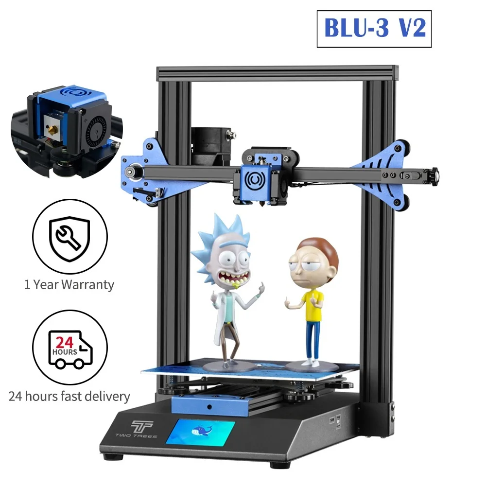 Impressora-3D-com-Extrusora-Dual-Drive-Kit-de-Impress-o-3D-Blu-3-Silent ...