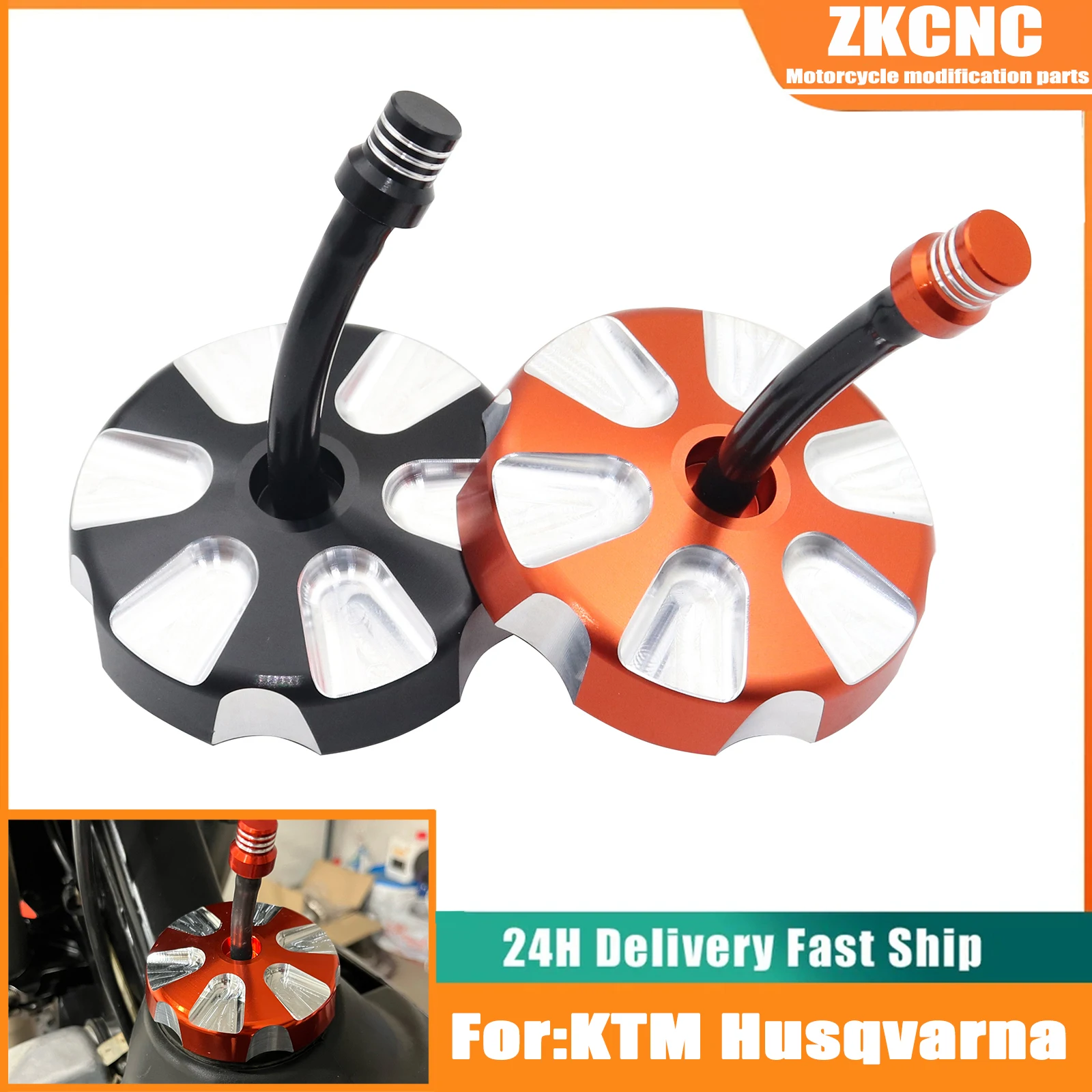 Motorcycle-Aluminum-Tank-Cell-Cap-Fuel-Tank-Cover-For-KTM-EXC-EXCF-XC ...