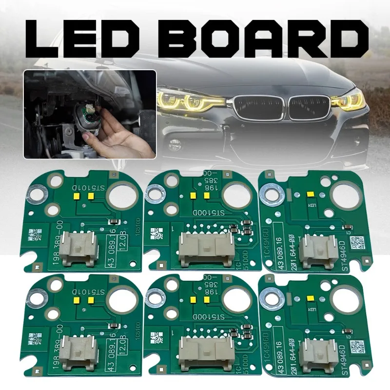 Yellow DRL LED Chip Board Headlight Angel Eyes Modules For 2016 2017 ...