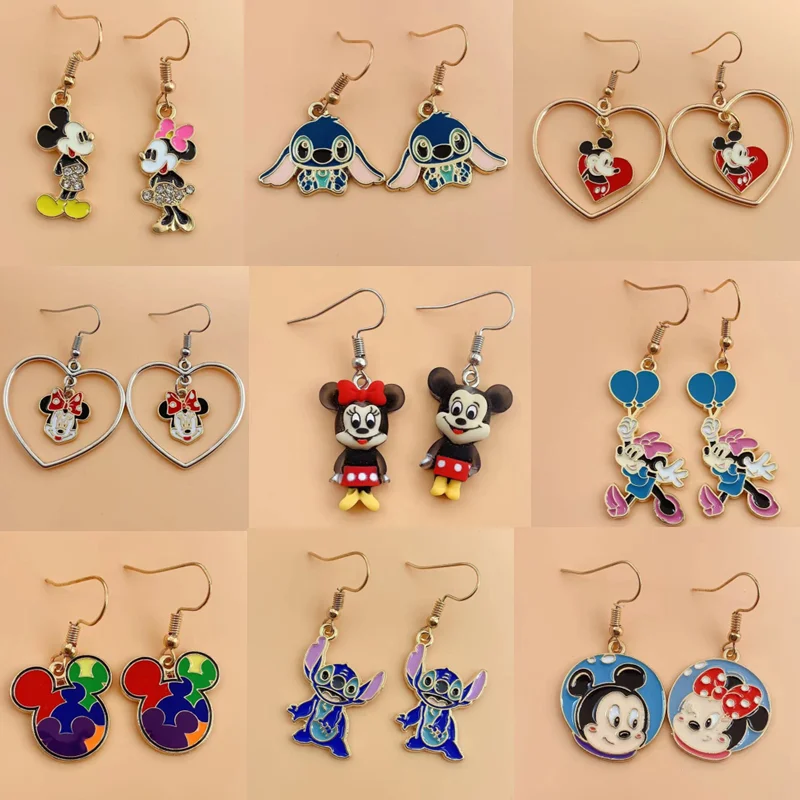 Earring Disney Jewelry Mouse | Dangle Mickey Mouse Earrings | Mickey ...