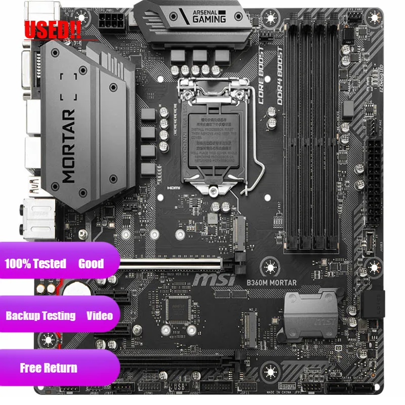 MSI-B360M-Motherboard-MORTAR-Desktop-Original-Mainboard-Micro-ATX-LGA ...