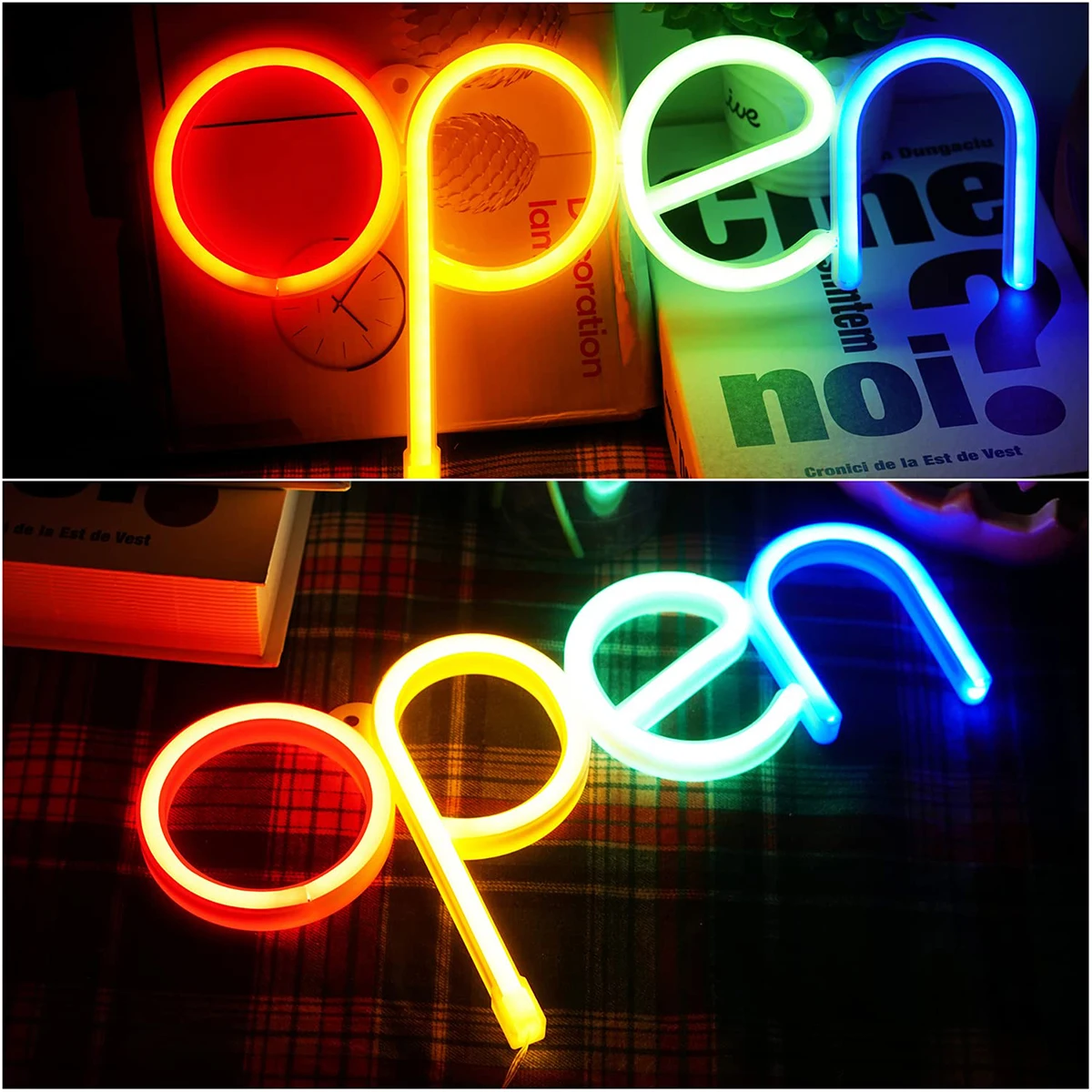 Open-Neon-Sign-LED-Neon-Signs-Night-Light-Colorful-Lighted-Decor ...