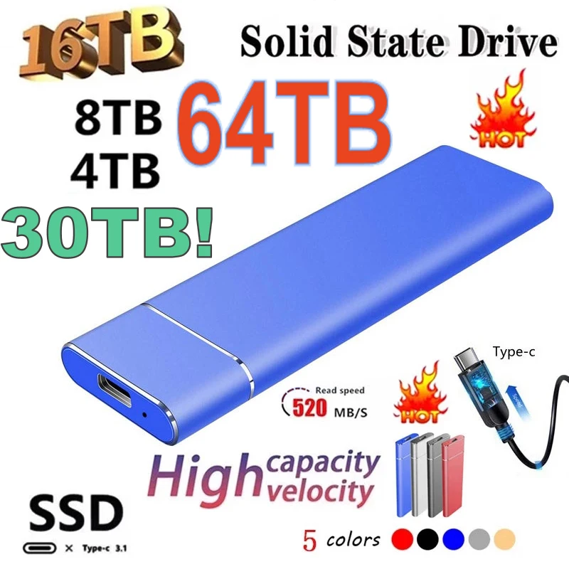 New-Original-Portable-SSD-External-Solid-State-Drive-1TB-2TB-High-Speed ...