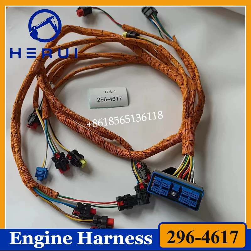 296-4617-2964617-C6-4-Engine-Wiring-Harness-For-Excavator-E320D-Cabel ...