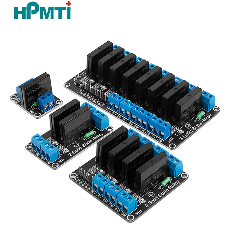 Módulo de relé de estado sólido, dispositivo de alto nivel, SSR, AVR, DSP, G3MB-202P, 5V, 12V ...