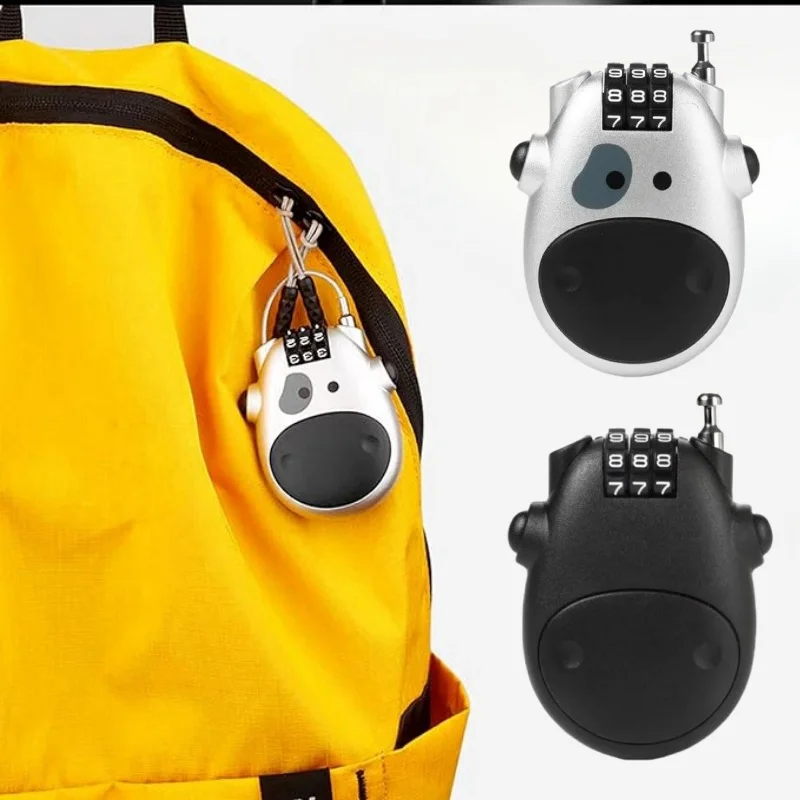 New-Anti-Theft-Lock-Retractable-Password-Lock-Bicycle-Motorcycle-Helmet ...