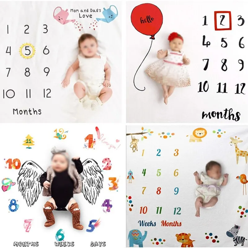 Baby-Milestone-Photo-Props-Background-Blankets-Newborn-Photography ...