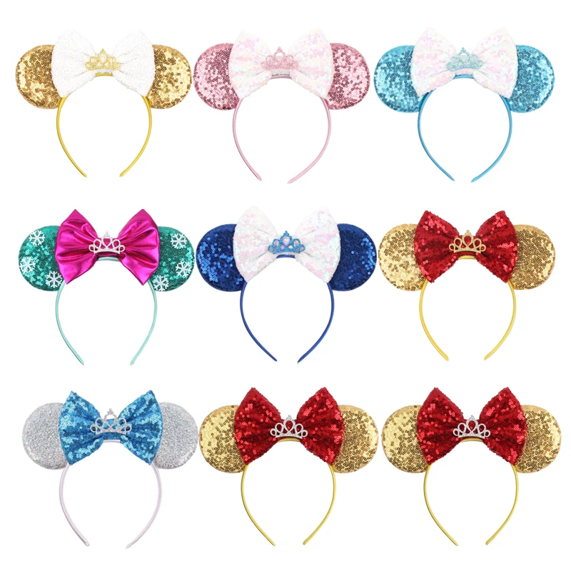 10Pcs-Wholesale-Glitter-Crown-Hairband-Girls-Princess-Party-Head-Wear ...