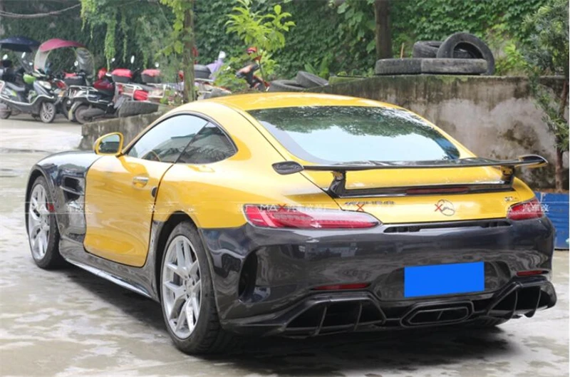 Voor Mercedes Benz AMG GT GTS GTC 2015-2023 Real Carbon Fiber Spoiler ACHTERVLEUGEL KOFFERBAK ...