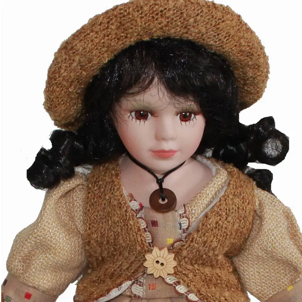 30cm-12inch-Porcelain-Doll-Girl-Figures-with-Metal-Stand-Kids-Adult ...