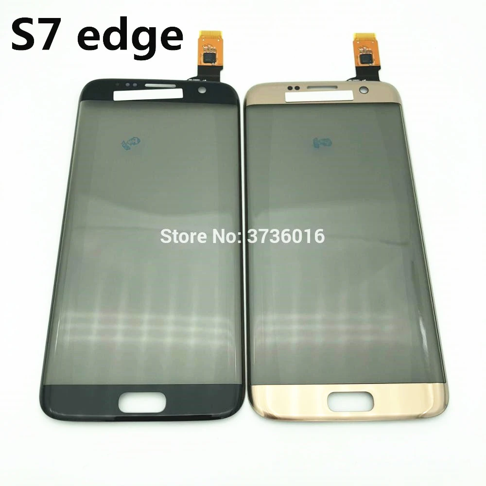 삼성 S7 에지 G935 용 편광판이있는 유리 터치 LCD 디스플레이 화면 교체, 휴대폰 수리 리퍼브|휴대폰 터치 패널| - AliExpress