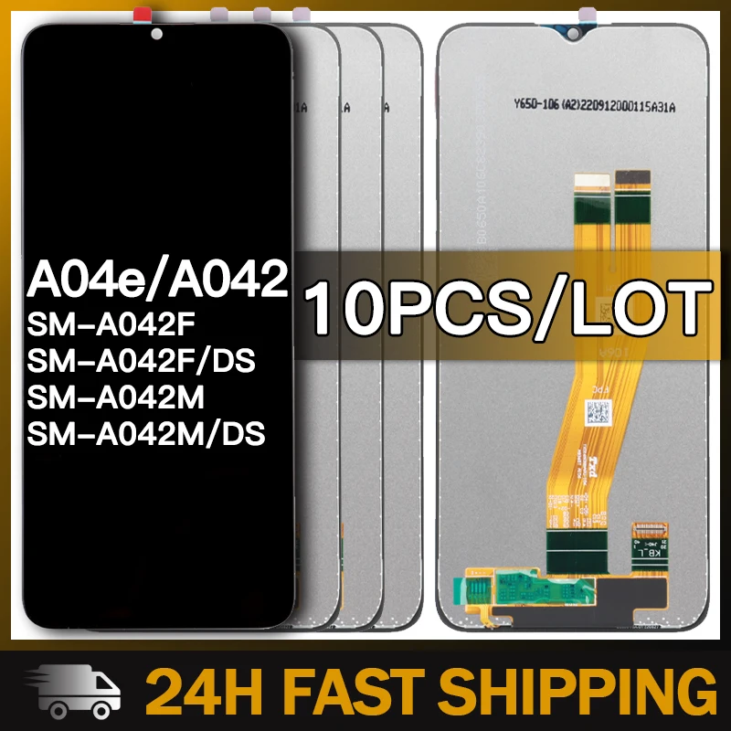 10pcs 삼성 갤럭시 A04E A042 LCD 디스플레이 터치 스크린 디지타이저 삼성 A042F A042M SM A042F ...
