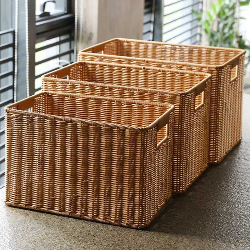Rattan-Straw-Storage-Basket-Japanese-Hand-woven-Baskets-Large-Capacity ...