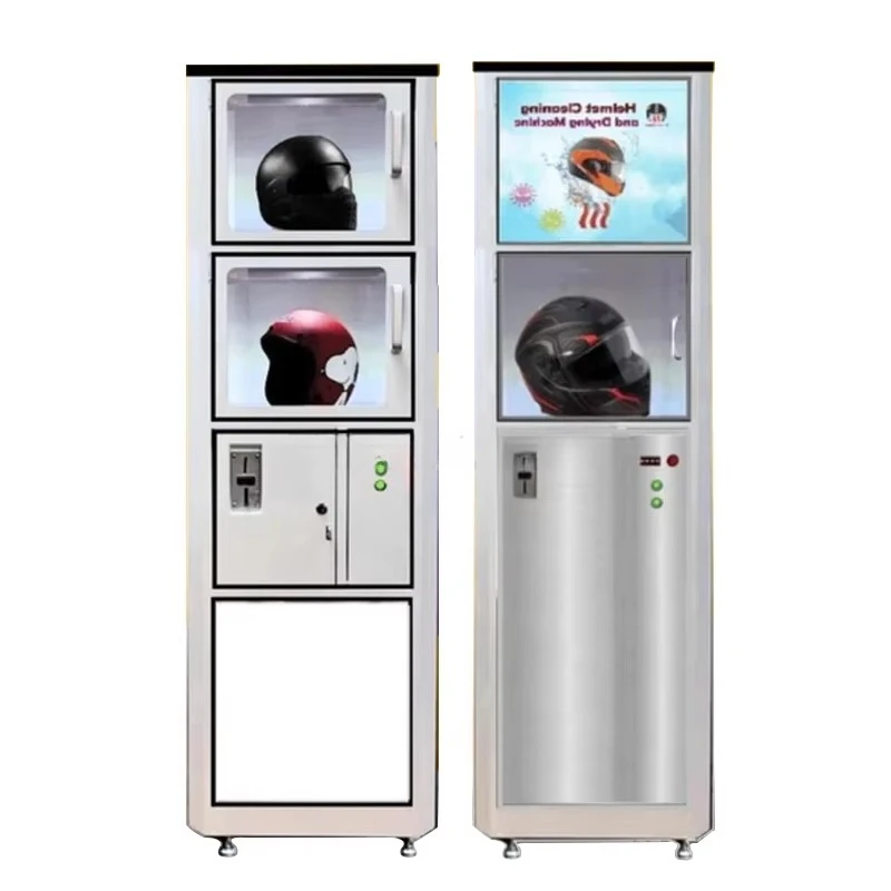 Shared bicycle automatic motorcycle helmet cleaning vending machine ...