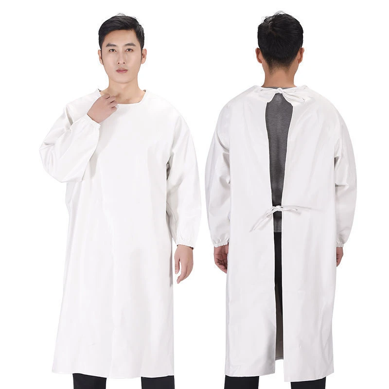 Woman-Waterproof-Apron-Long-Sleeves-Waterproof-For-Cleaning-Works ...