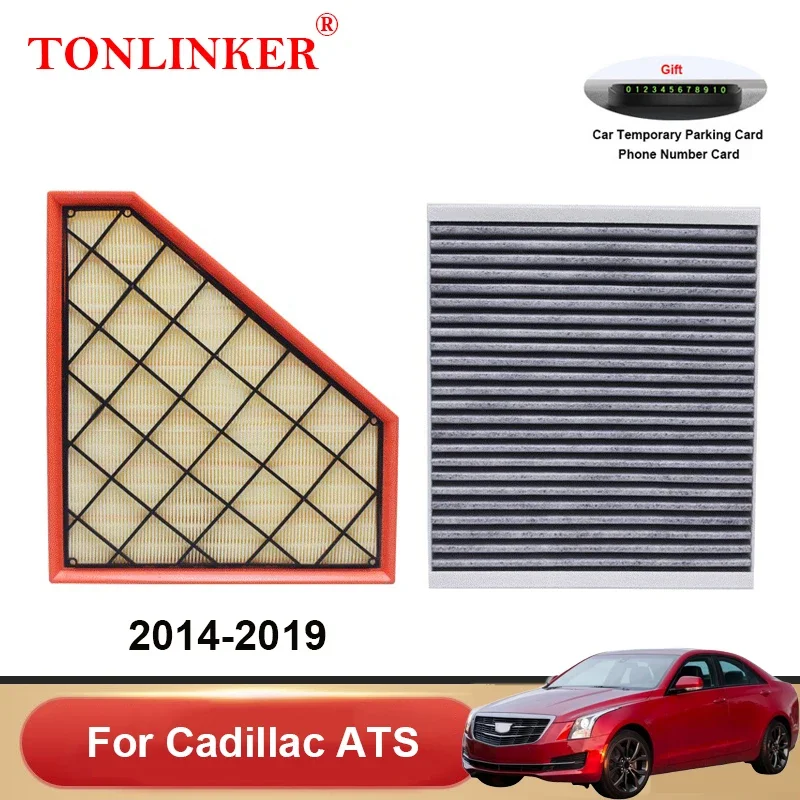 TONLINKER Air Filter Cabin Filter For Cadillac ATS 2.0L 2012 2013 2014 ...
