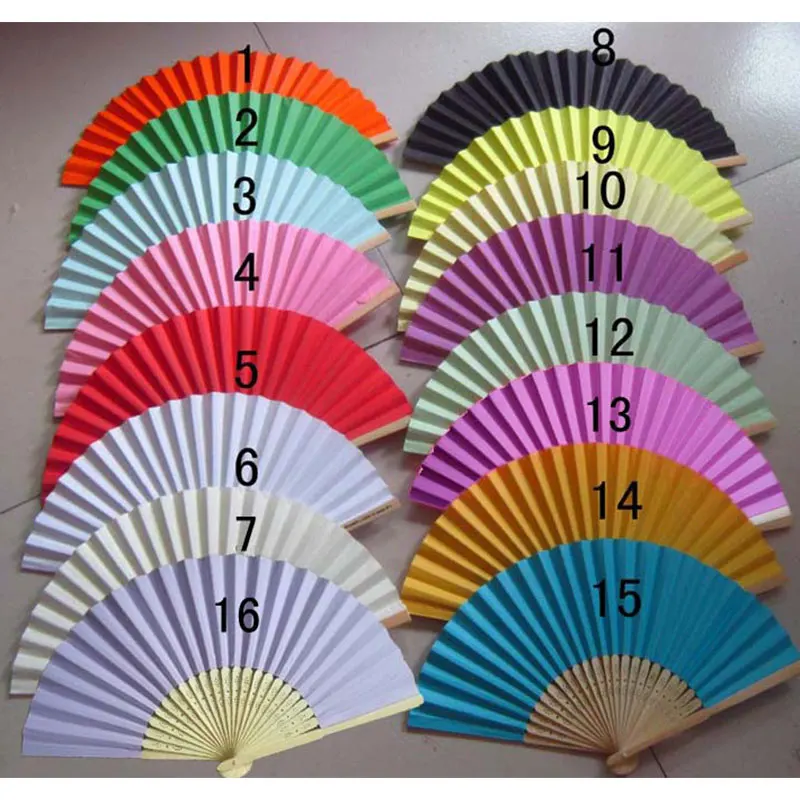 Diy-Blank-Paper-Fan-Handhold-Folding-Fans-Black-Classic-Paper-Fan-Black ...
