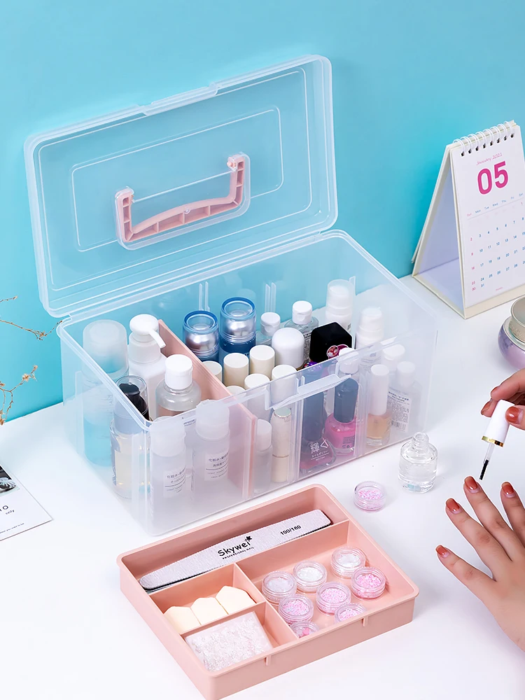 Nail-Polish-Storage-Box-Nail-Art-Tools-Storage-Box-Transparent-Desktop ...