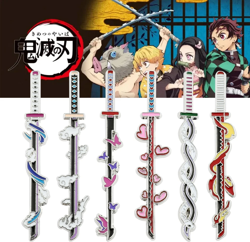 Manga-Demon-Slayer-Kimetsu-No-Yaiba-Fashion-Badge-Brooches-Button-For ...