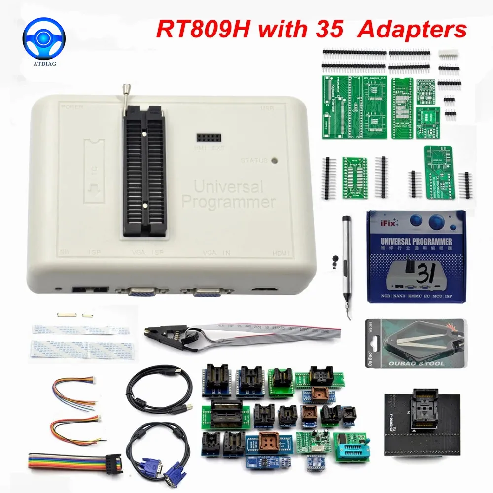Programador-Universal-RT809H-emmc-nand-FLASH-35-Iterms-con-Cables-mejor ...