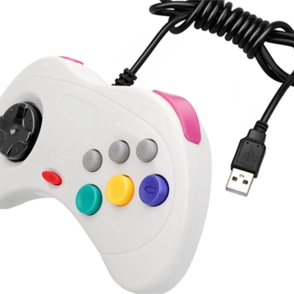 For PC MAC Mega Drive Gamepads For SEGA Genesis/MD2 USB Gamepad Game ...