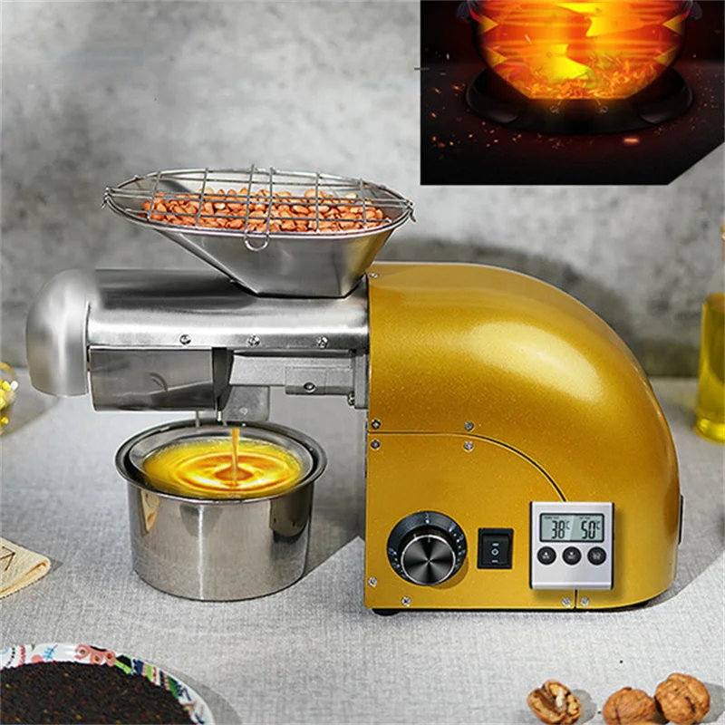 Intelligent-Oil-Press-Automatic-Household-Stainless-Steel-Hot-Cold-Oil ...