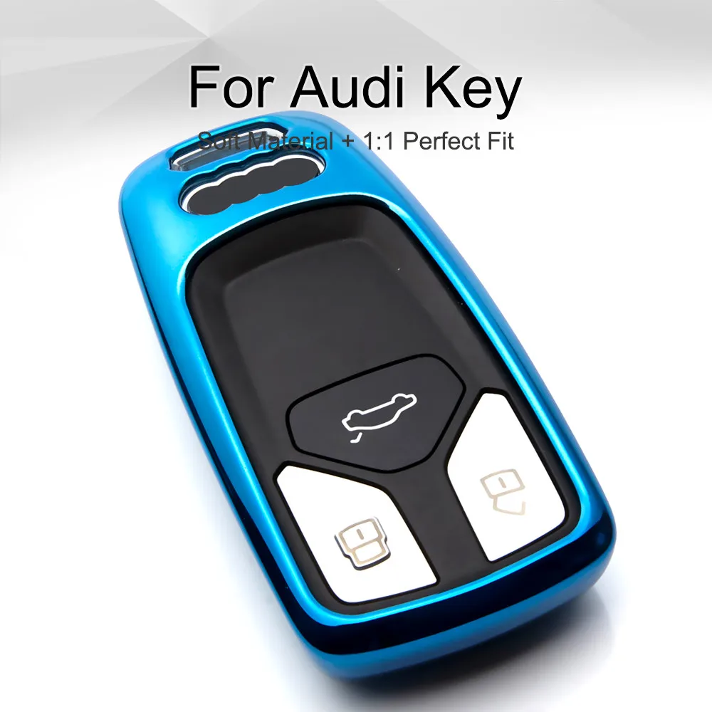 Tpu Remote Key Case Cover Protector Shell For Audi A4 A5 A6 Q5 Q7 S4 S5