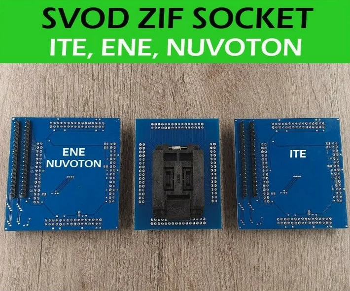 ZIF Socket-depug IO Ite Ene Nuvoton, TQFP-128p QFP 128 para SVOD 4 SVOD ...